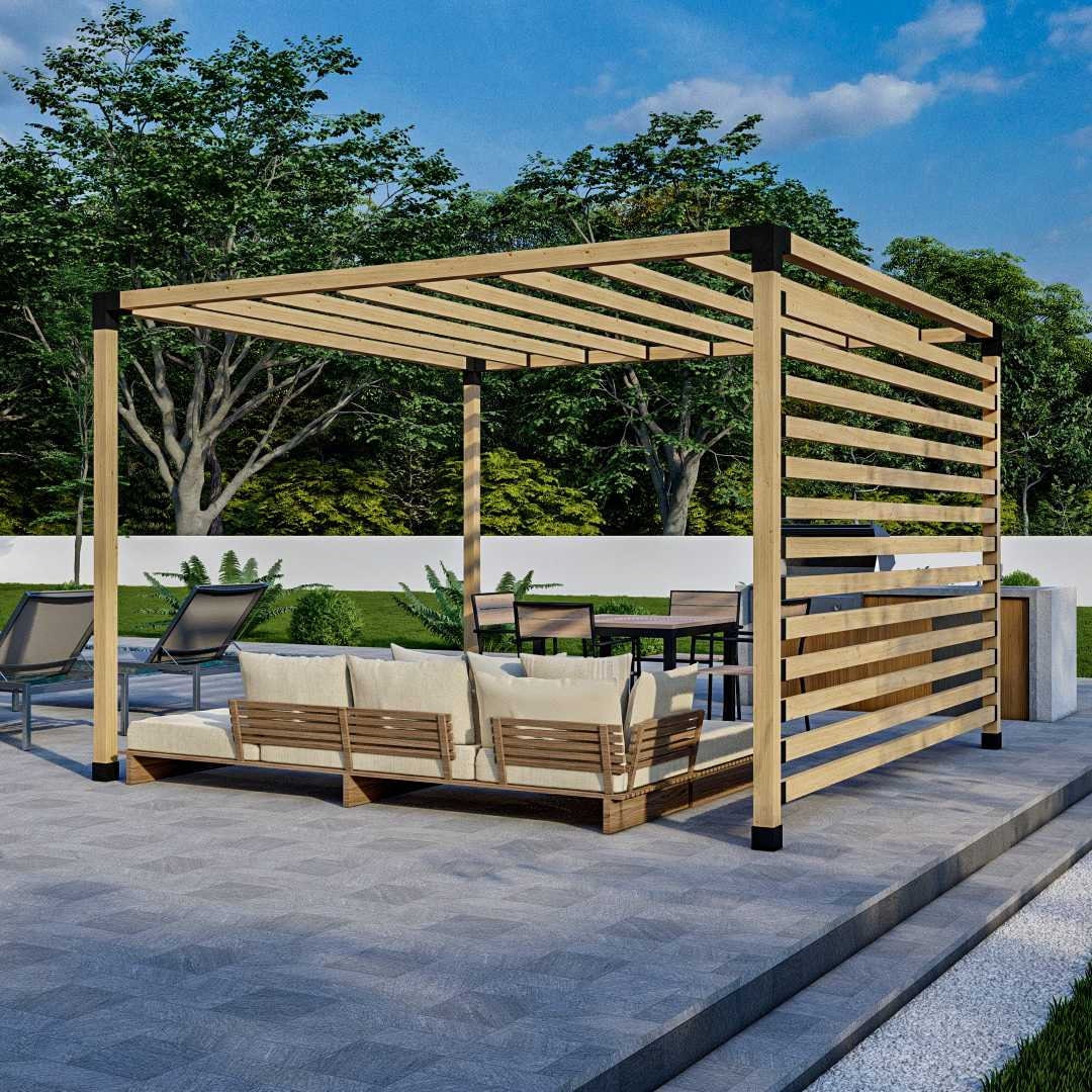 Free-standing Pergola Kit for 4x4 Wood Posts any Size - Etsy