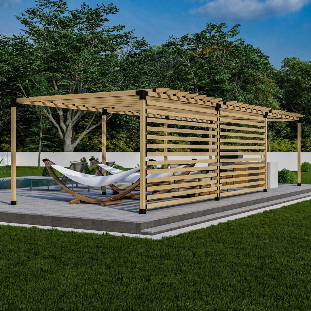 Free-standing Pergola Kit for 4x4 Wood Posts any Size - Etsy
