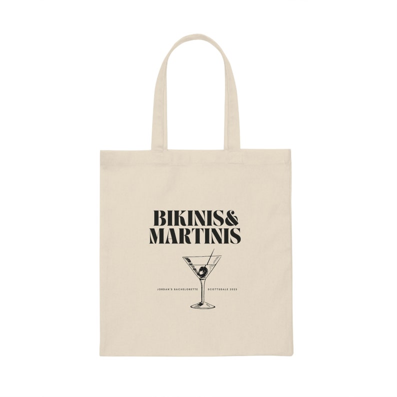 Custom Bachelorette Party Tote T Bag For Bridesmaids Bikinis