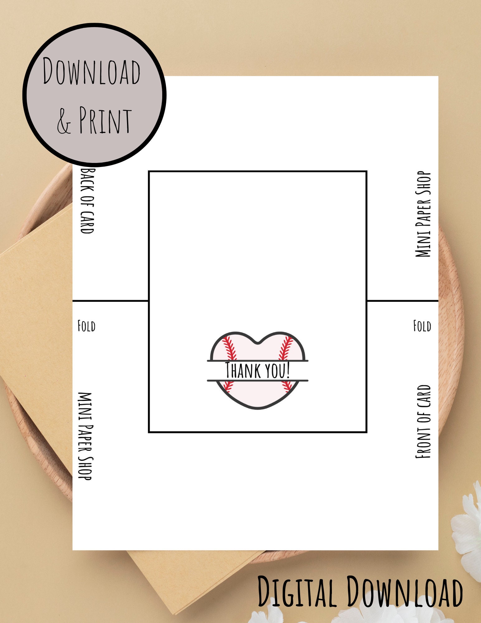 Thank You Card Baseball Printable Baseball Coach Card Printable ...