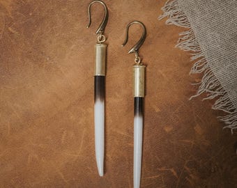 Sunset Porcupine Quill Earrings - Etsy