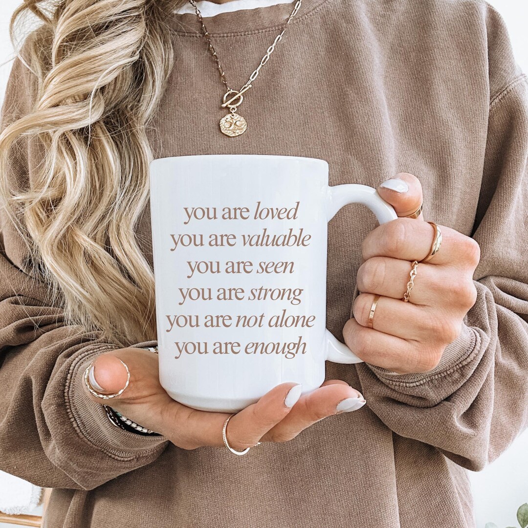 Positive Affirmations Mug Encouraging Coffee Mug Motivational Coffee ...