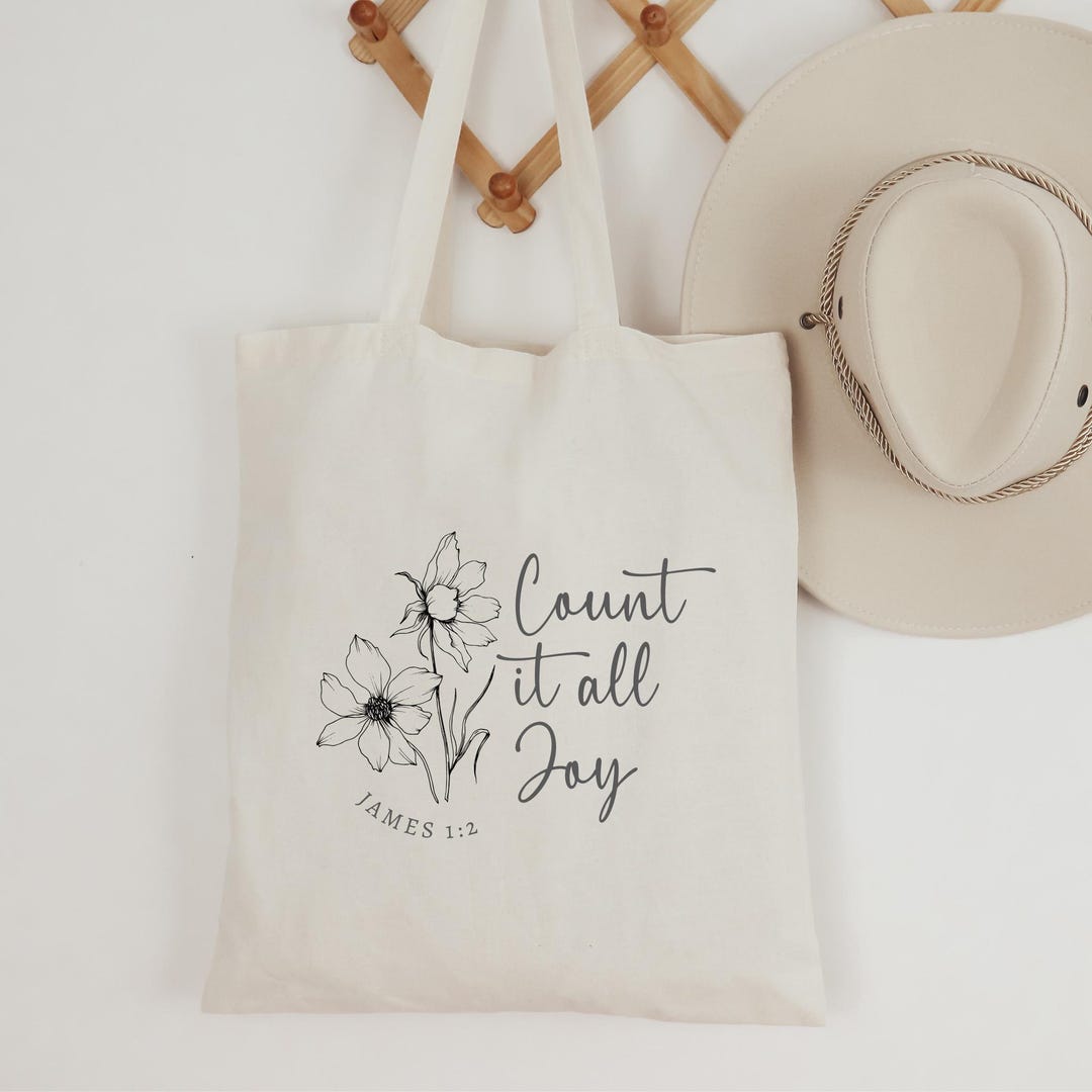 Minimalist Christian Tote Bag Bible Verse Canvas Tote Bible Bag Women ...
