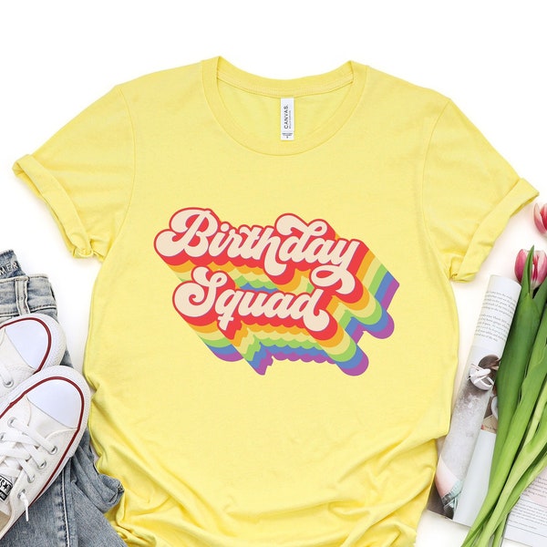 Birthday Squad Shirt Etsy
