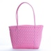 Light Pink Tote Fairtrade Plastic Bag, Handwoven Recycled Plastic Bag ...