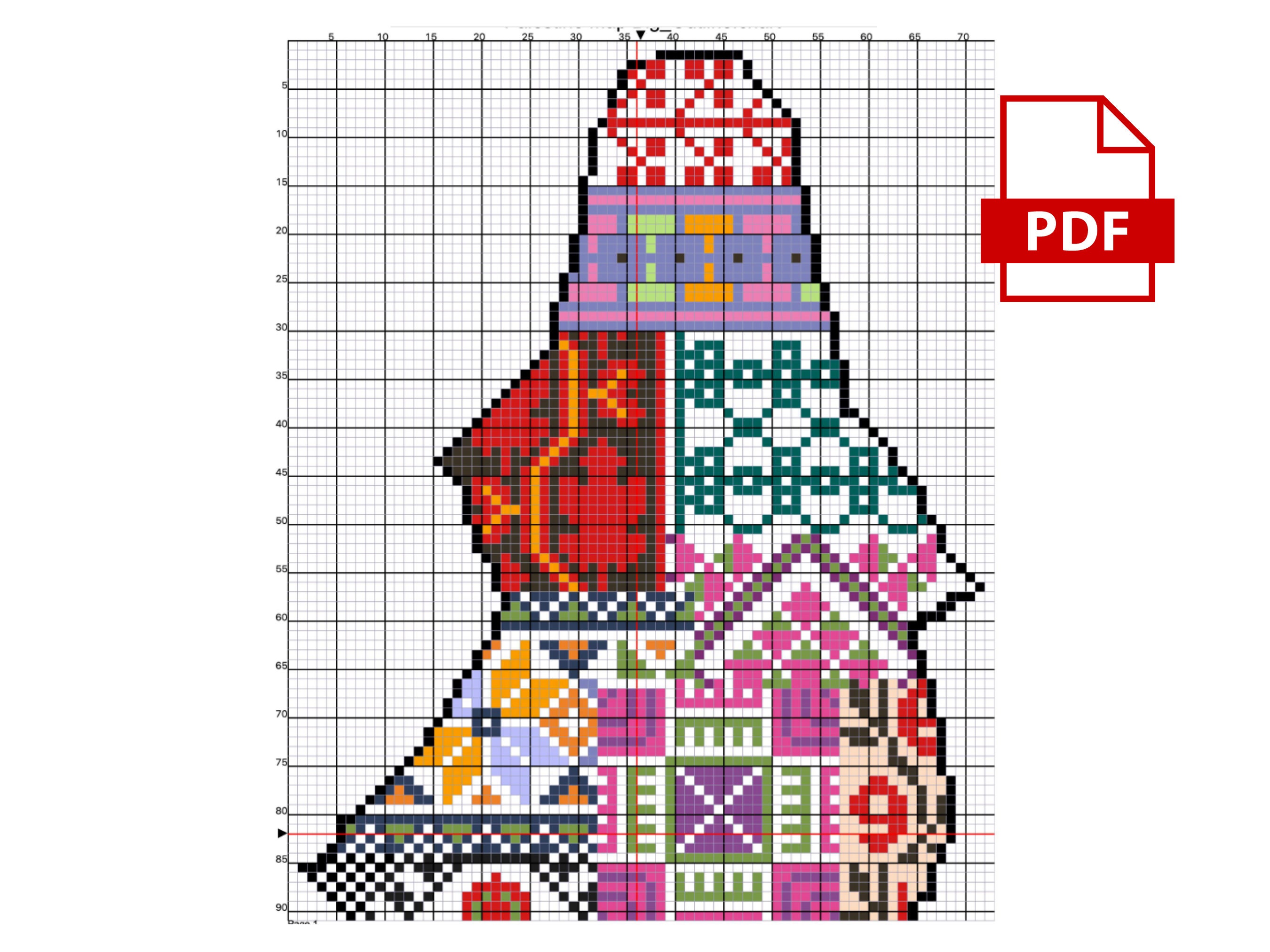 Tatreez Embroidery Pattern Palestine Map Collage - Etsy