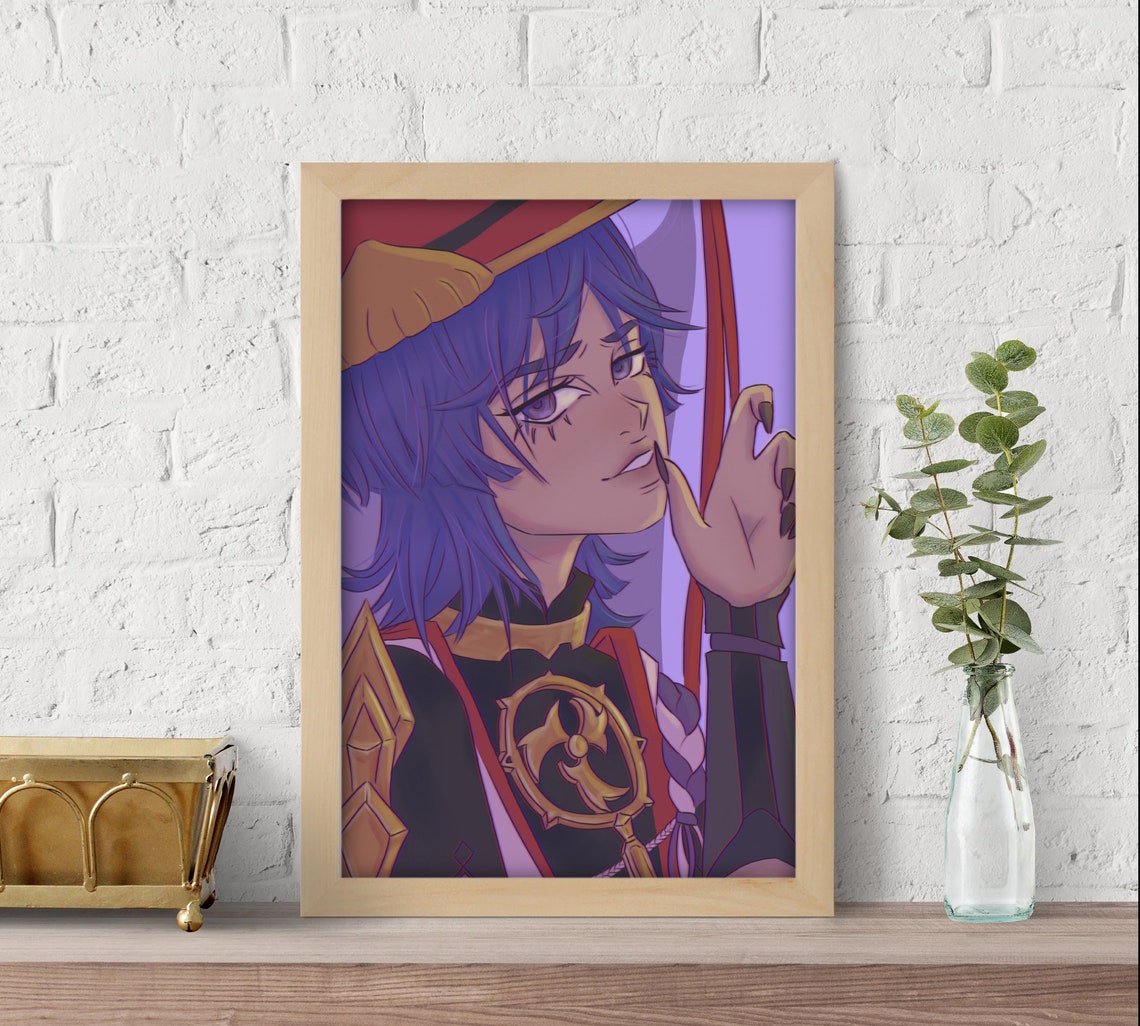 Wanderer Scaramouche Genshin Impact Poster Print 11x17 - Etsy