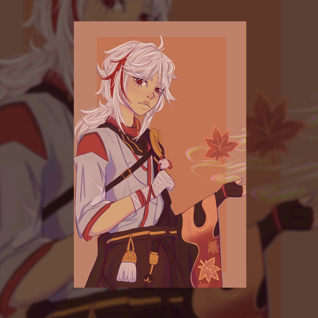 Kaedehara Kazuha Genshin Impact Poster Print - Etsy