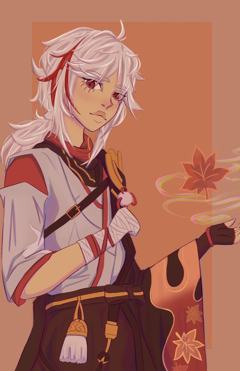 Kaedehara Kazuha Genshin Impact Poster Print 11x17 - Etsy