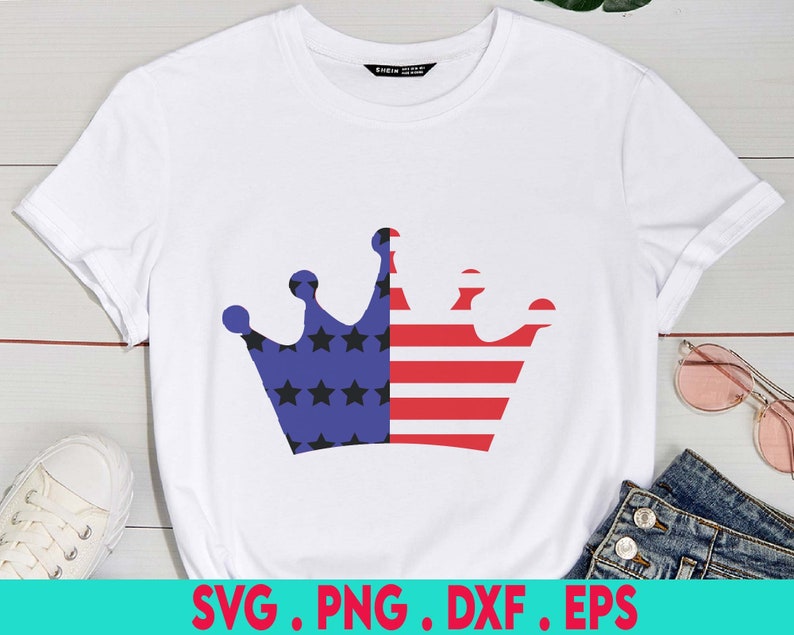 4th of July Svg Tiara Svg Crown Svg US Flag Merica Svg Fourth - Etsy