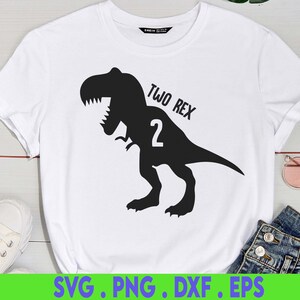 Two Rex Svg Second Birthday Svg Dinosaur Svg T-rex Svg Boy - Etsy