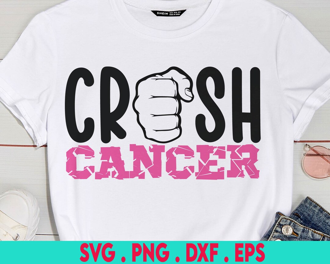 Crush Cancer SVG, Survivor Cancer Svg, Pink Pibbon Svg, Cancer ...