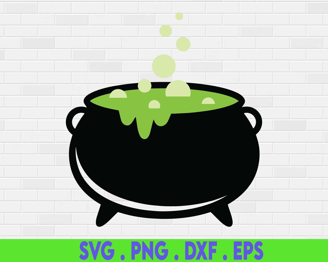 Cauldron Svg Halloween Svg Witch Svg Cauldron Silhouette Svg Files for ...