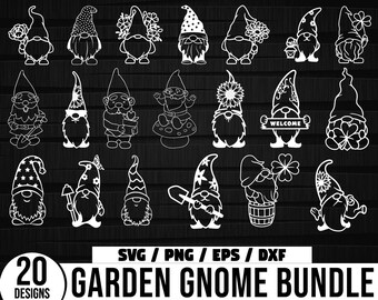 Gnome SVG Cut File Gnome Split Frame Svg Gnome Name Frame - Etsy