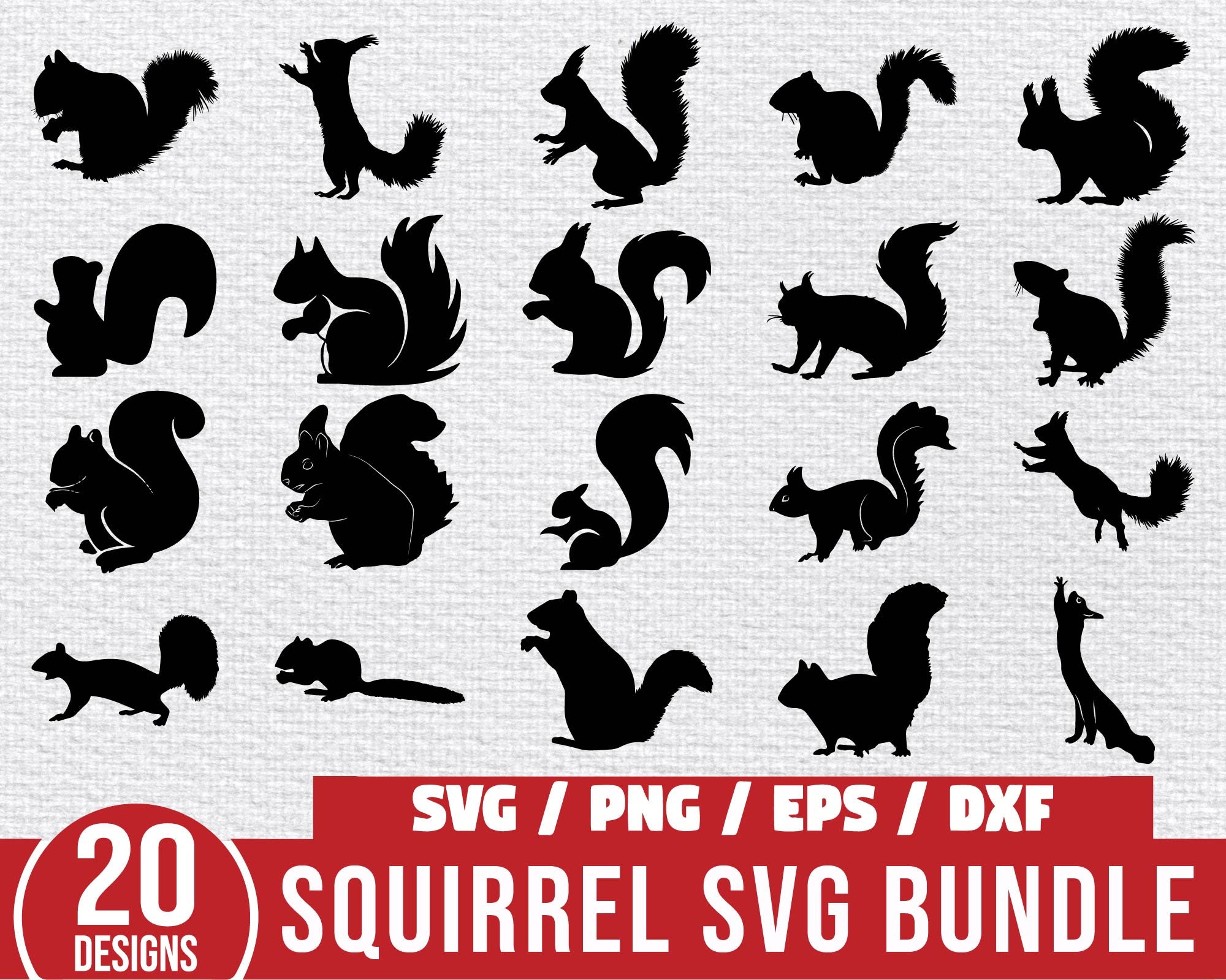 Simple Squirrel Silhouette