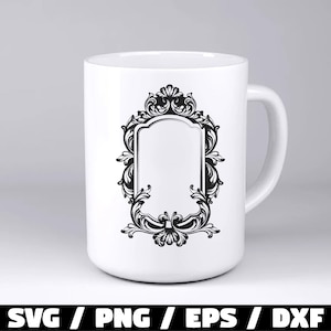 Mirror Frame Svg Bundle Framed Mirror Svg Decorative Oval - Etsy