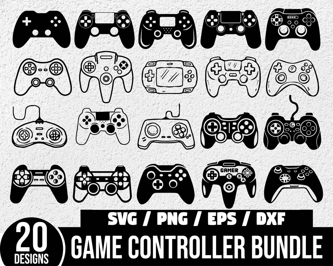 Game Controller Svg Bundle, Video Game Svg, Gaming Svg, Gamer Svg ...