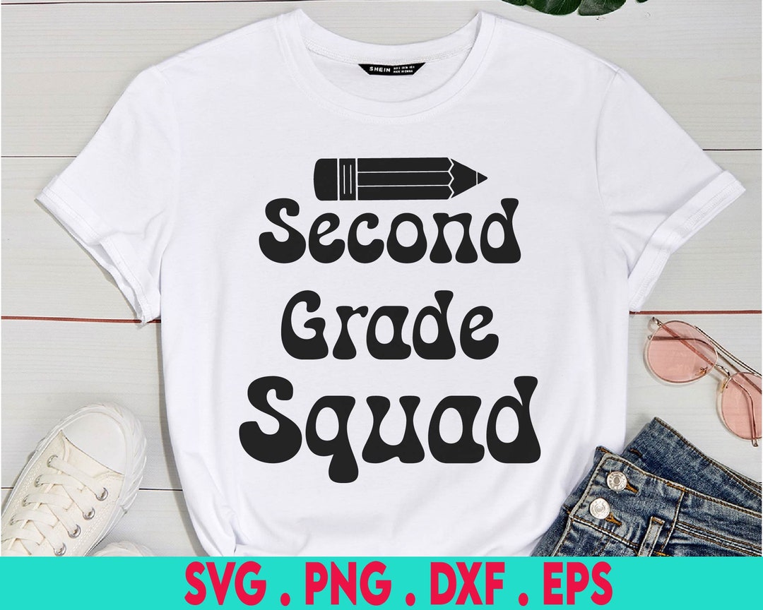 Second Grade Squad Svg Boy 2nd Grade Svg Second Grade Dude Svg Back to ...