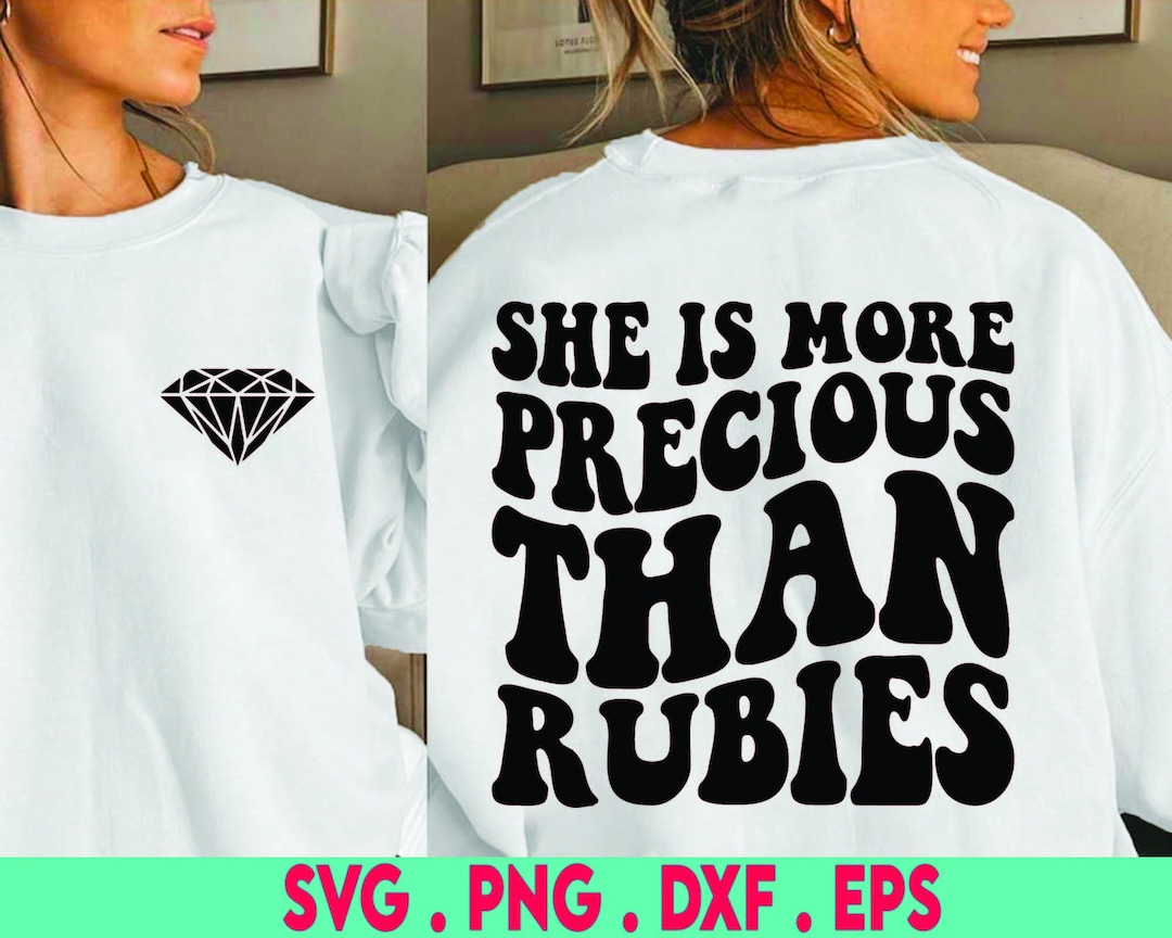 She is More Precious Than Rubies SVG Cut File, Christian Svg, Proverbs ...