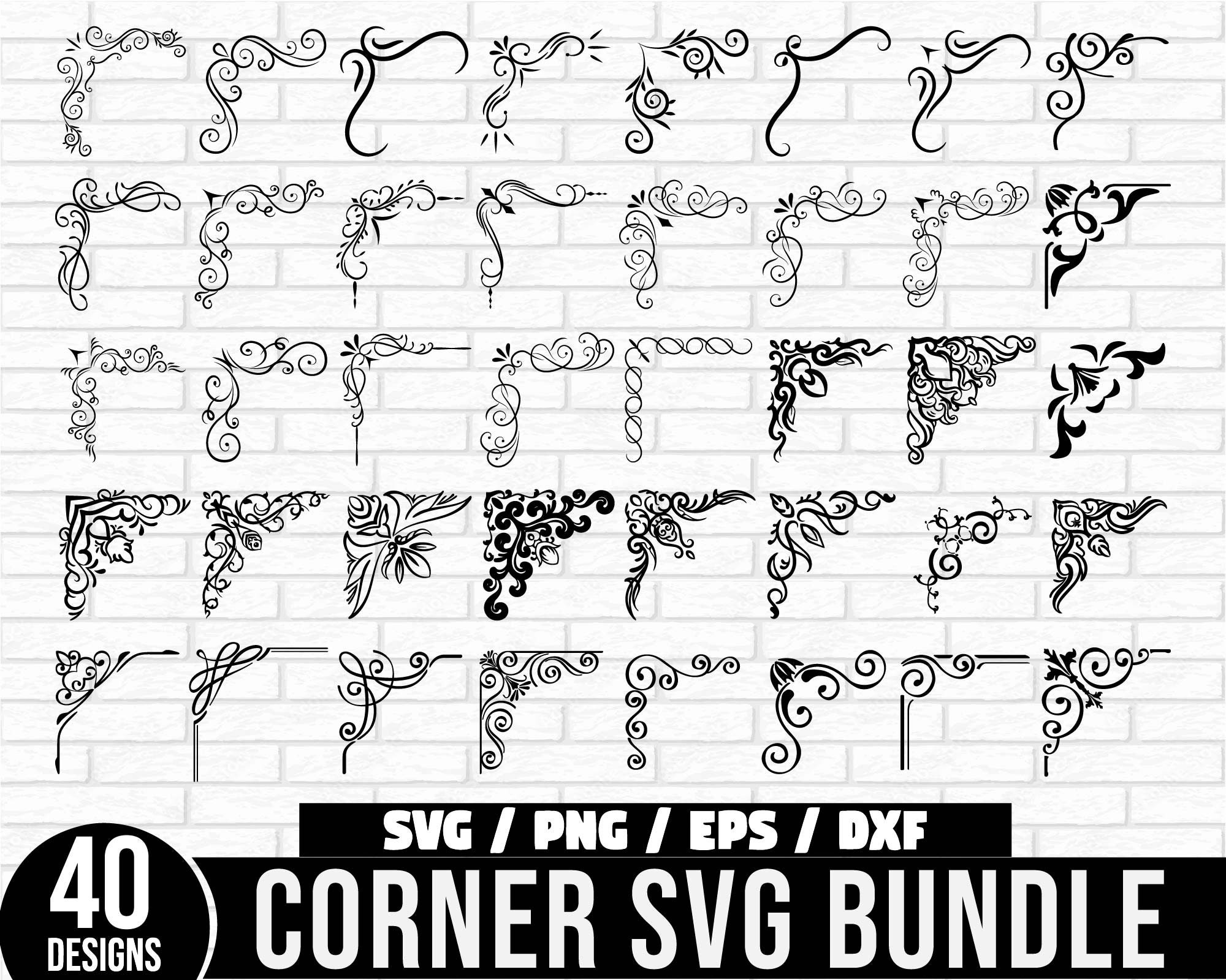 Coin svg Bundle coin svg fichiers svg coin Floral décoratif - Etsy France