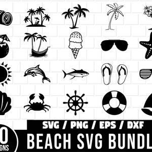 Beach SVG Bundle Summer Bundle Svg SUMMER Svg Beach - Etsy