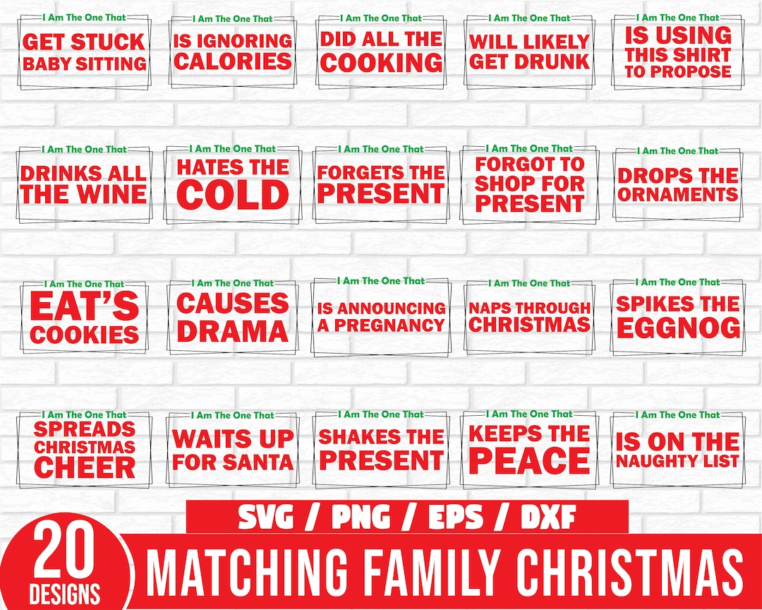 Matching Family Christmas Bundle SVG, Matching Family Christmas Shirts ...