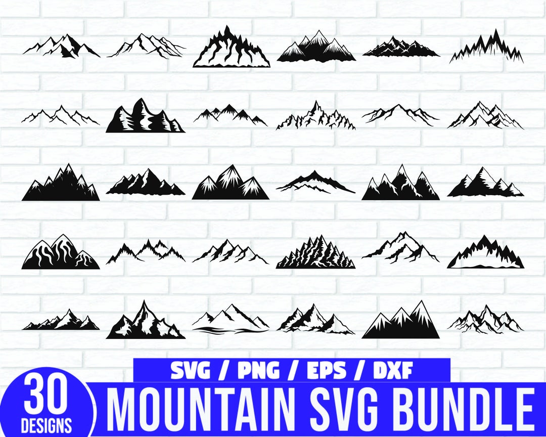 MOUNTAIN SVG Bundle MOUNTAIN Clipart Mountain Svg Cut Files - Etsy