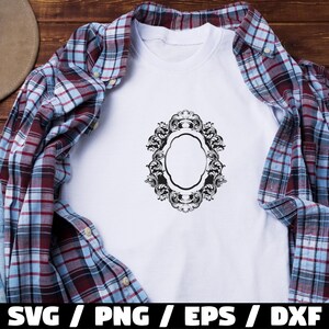 Mirror Frame Svg Bundle Framed Mirror Svg Decorative Oval - Etsy