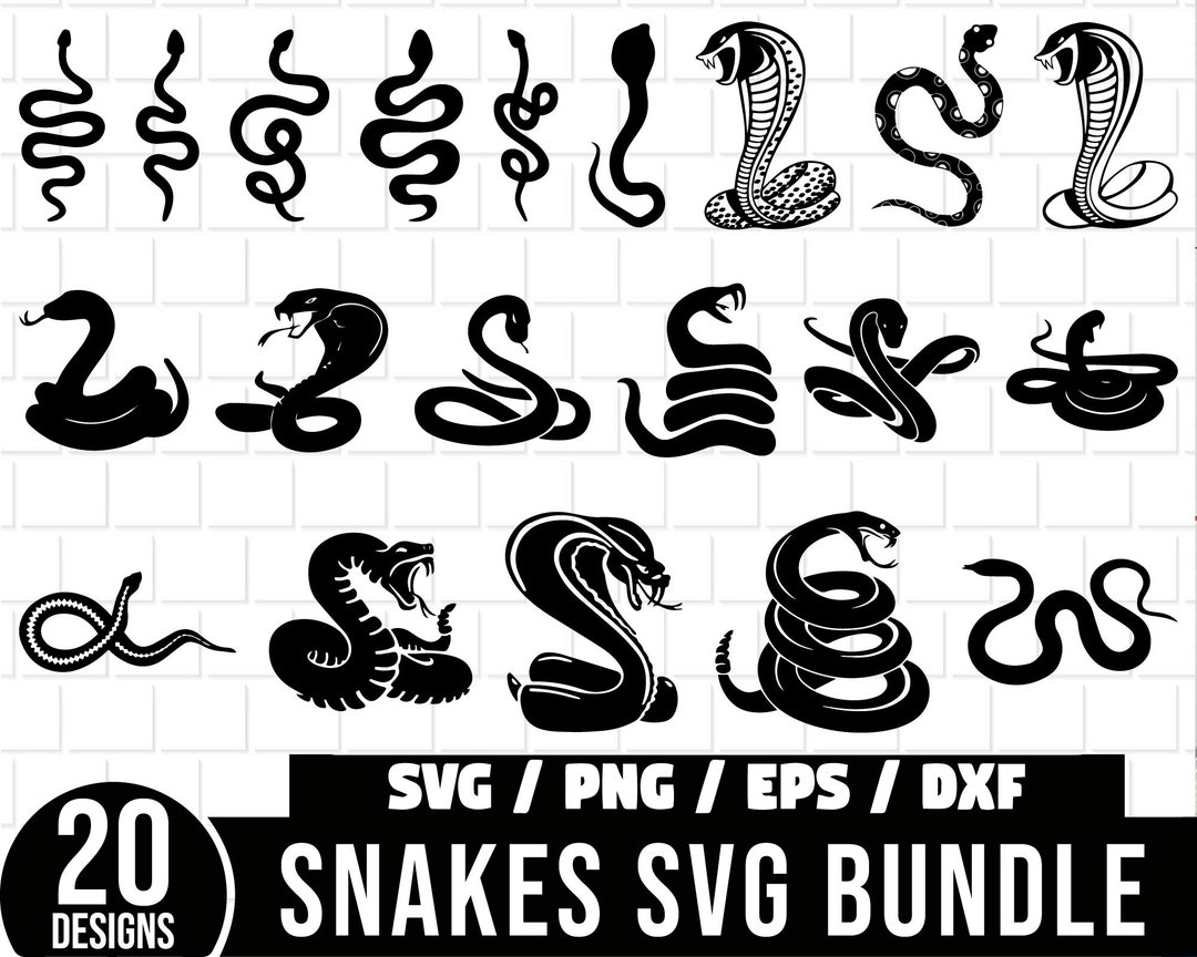 Snake Svg Bundle, Snake Clipart, Png, Boho Snake Svg, Snake Flowers Svg ...