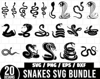 Snake Svg/ Snake Vector Clipart/ Silhouette Snake/ Reptile - Etsy