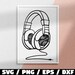 Headphone SVG Bundle, Headphone Silhouette, Modern Audio Headset Svg ...