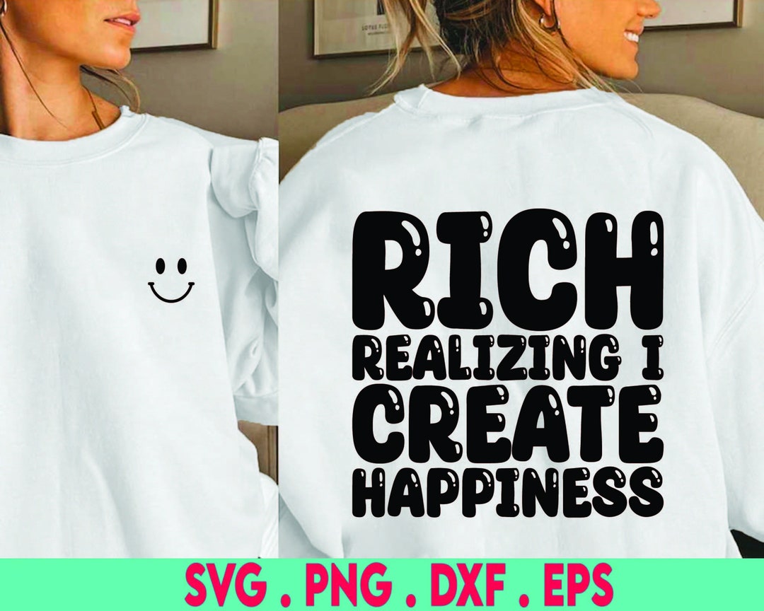 Rich Svg, Happiness Svg, Manifest Svg, Manifestation Svg, Mantra Svg ...