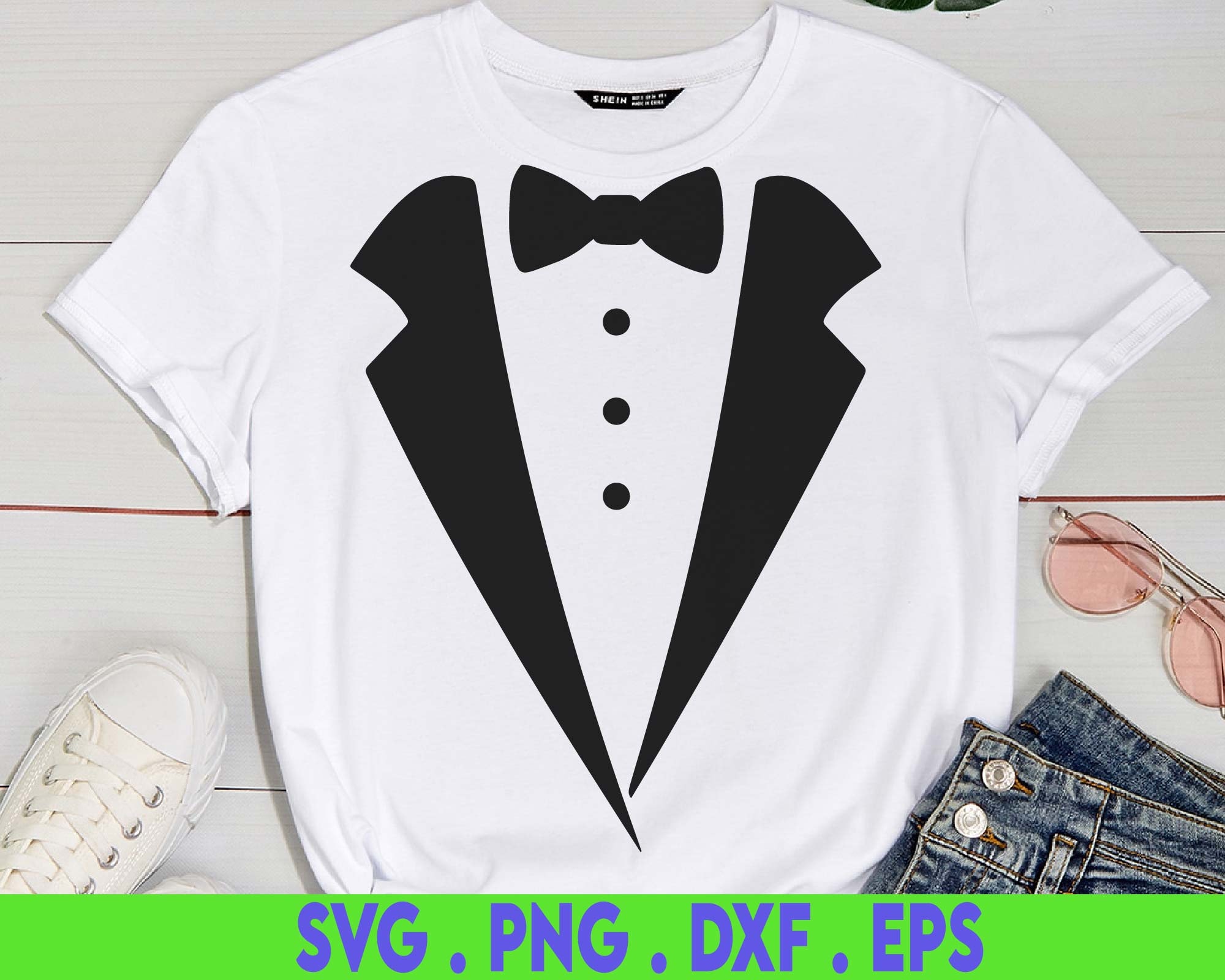 Tuxedo Svg Tux Svg File for Cricut Svg Cameo Tuxedo Shirt - Etsy UK