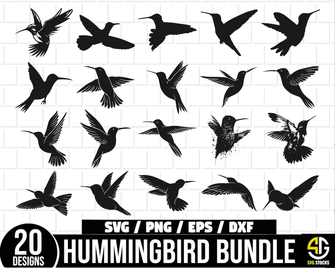 Hummingbird Svg Bundle, Hummingbird SVG, Bird Svg, Flying Bird Svg ...