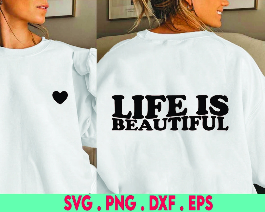 Life is Beautiful, SVG Cut File, Digital File, Svg, Family Svg ...