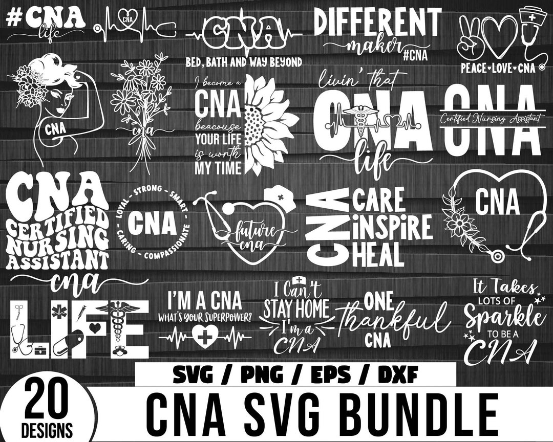 Cna Svg Bundle, Nurse Assistant Svg, CNA Life Svg, Cna Svg Stethoscope ...