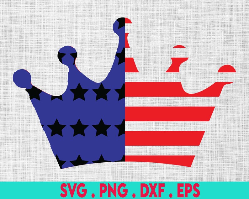 4th of July Svg Tiara Svg Crown Svg US Flag Merica Svg Fourth - Etsy