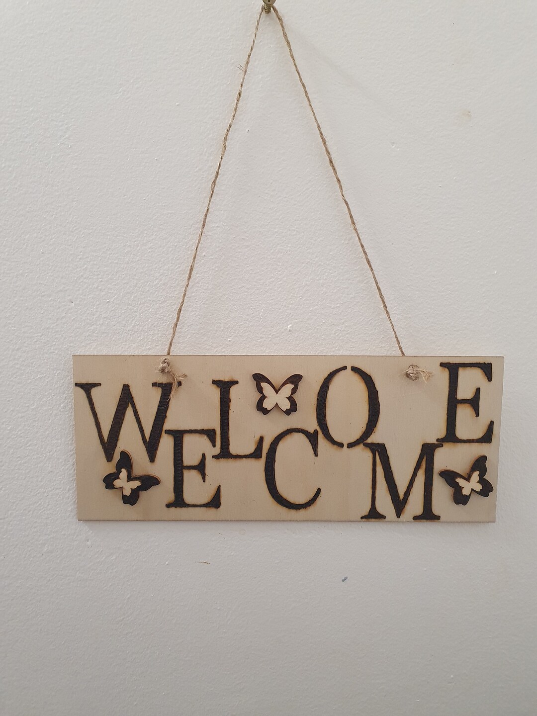 Welcome Wood Burn Sign - Etsy
