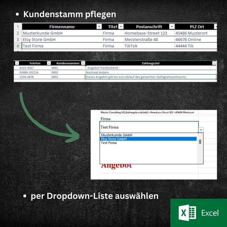 Excel Offer Template - Etsy