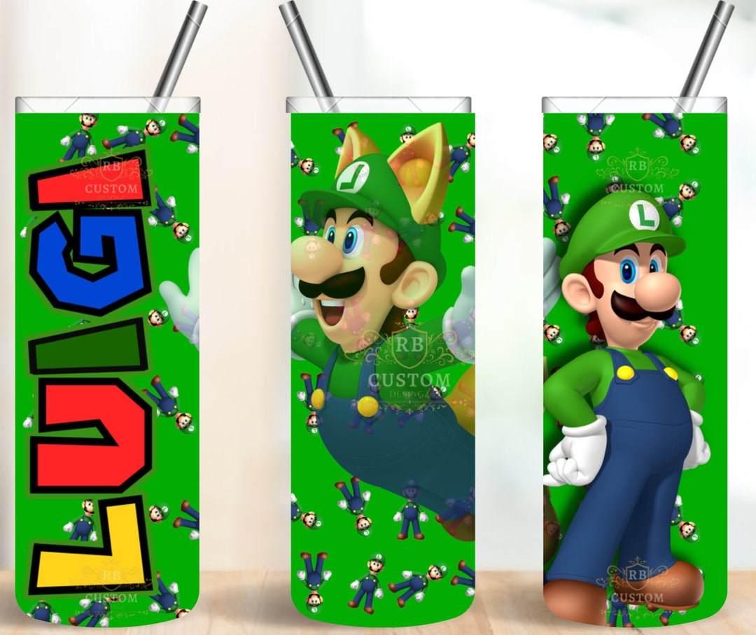 Luigi Design personalized 20 Oz Skinny Tumbler Straight Sublimation ...