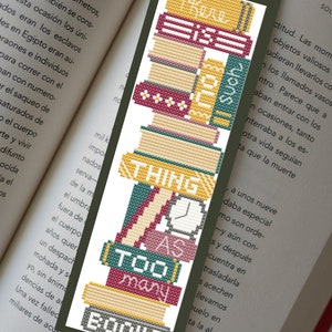 Cross Stitch Bookmark Pattern PDF | Bookmark Cross Stitch Chart, Modern ...