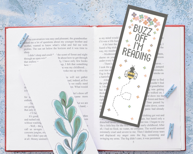 Cross Stitch Bookmark Pattern PDF | Bookmark Cross Stitch Chart, Modern ...