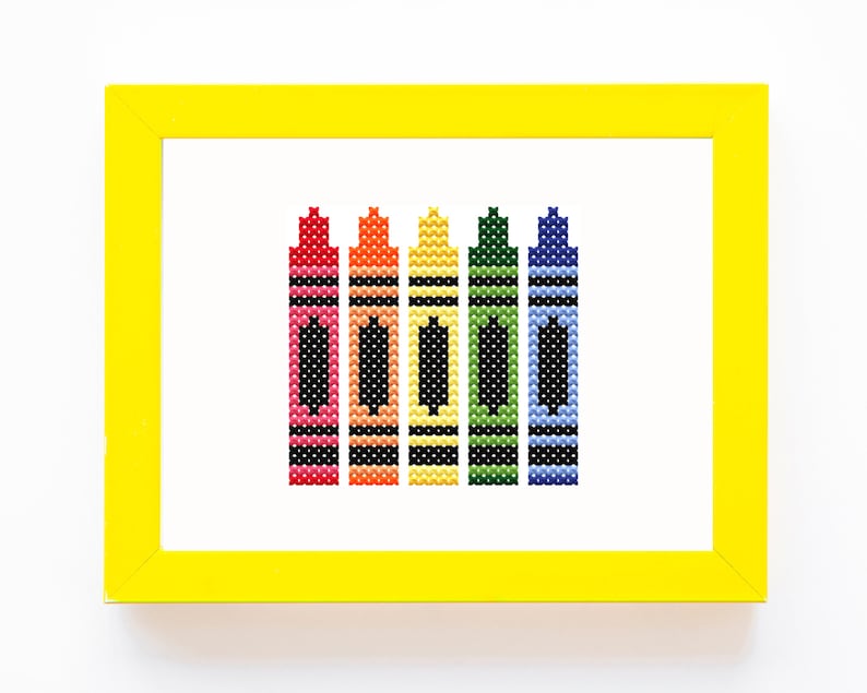 Kids' Cross Stitch Pattern PDF Easy Cross Stitch - Etsy