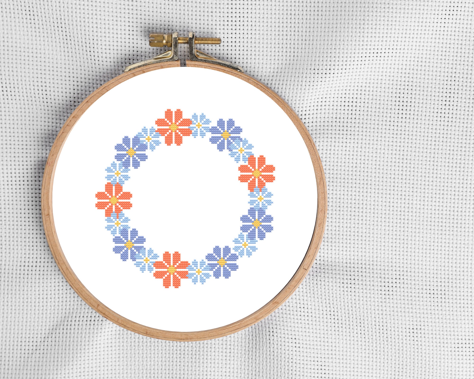 Cross Stitch Flower Border Pattern PDF Cross Stitch Border Pattern ...