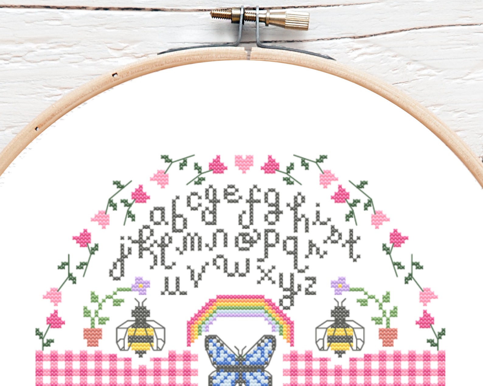 Cross Stitch Sampler Pattern PDF | Spring Cross Stitch Sampler Pattern ...