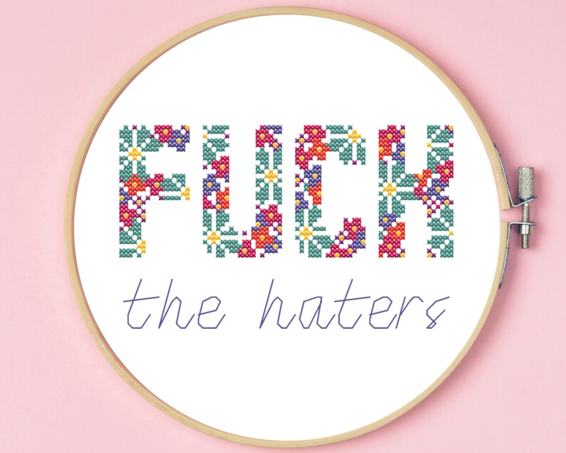 Subversive Cross Stitch Pattern PDF Funny Cross Stitch Chart - Etsy