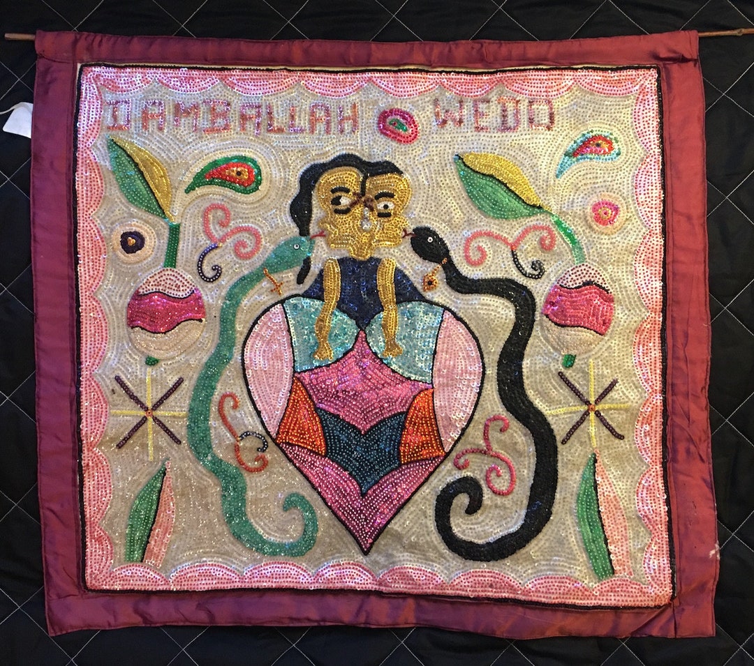 Haitian Spirit Flag Drapo Voudou Damballah Wedo 1984-85 by Artist Yves ...