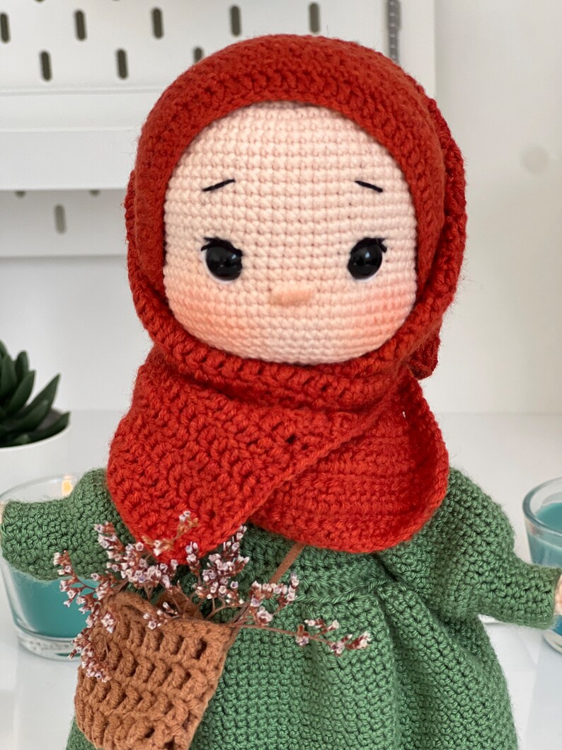 Crochet Hijab Doll, Amigurumi Doll, Amigurumi Hijab Doll, Crochet Leyla ...