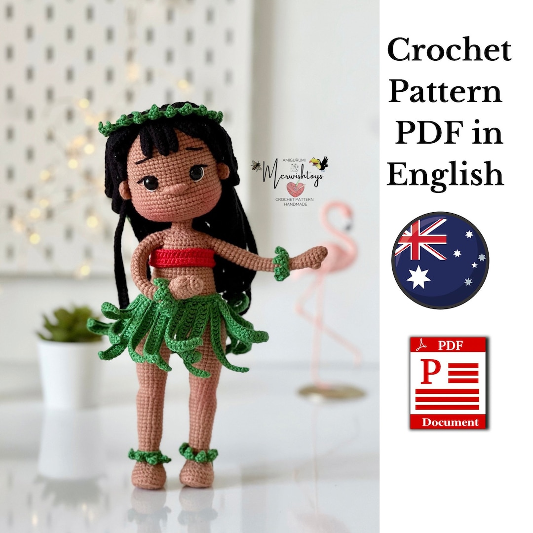 Crochet Lilo Doll and Scrump Pattern Pdf - Etsy