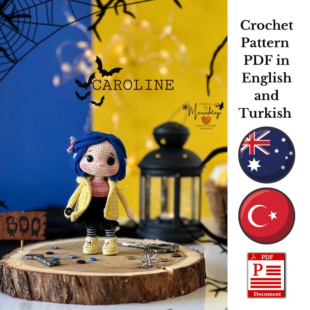 Crochet Caroline Doll Eng Pattern Pdf - Etsy